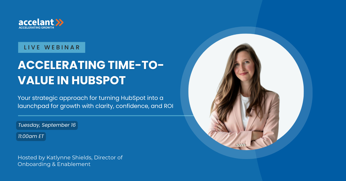 Accelerating Time-to-Value in HubSpot | Onboarding Approach